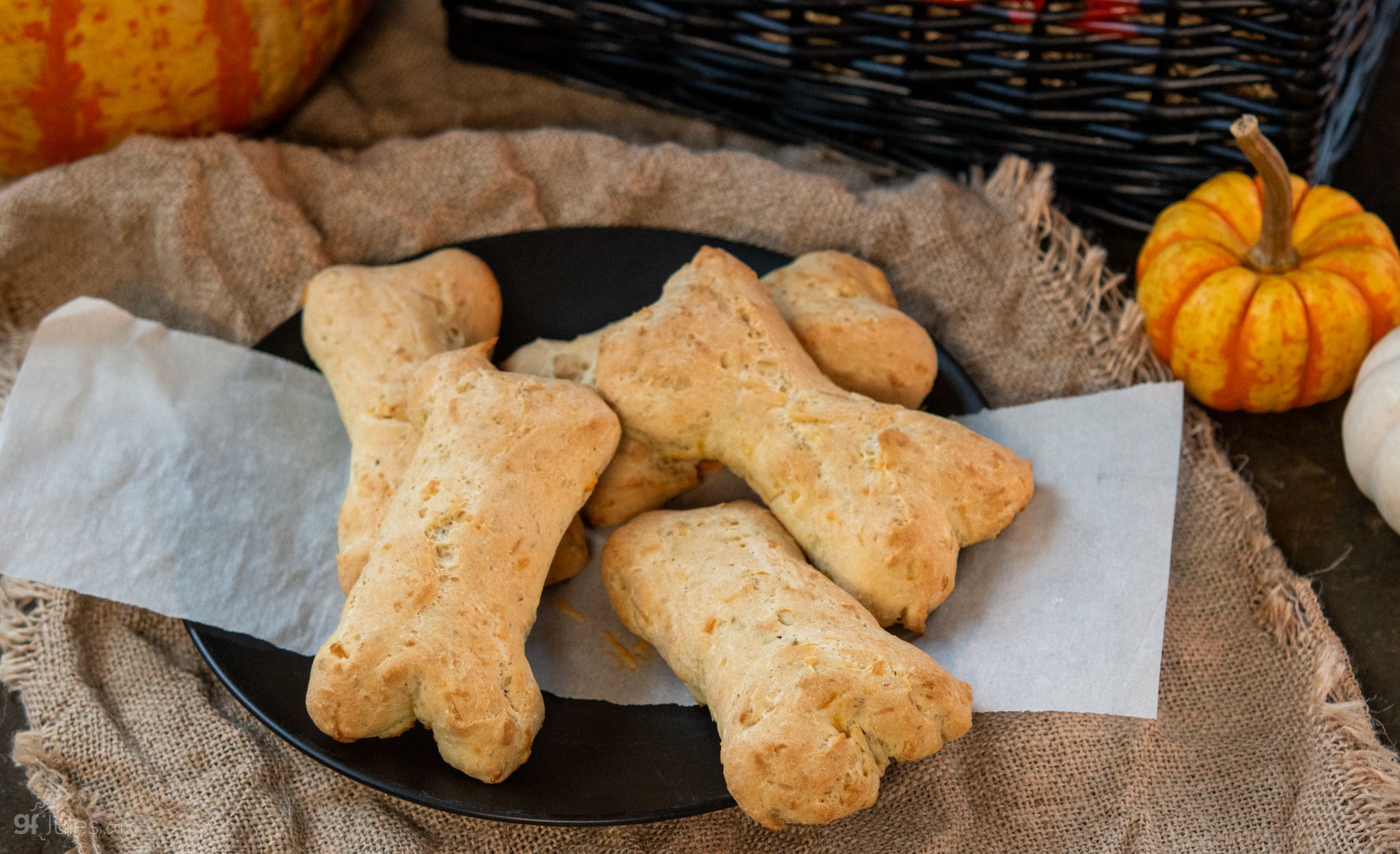 Gluten Free Cheesy Pizza Bread Stick Bones for Halloween |gfJules