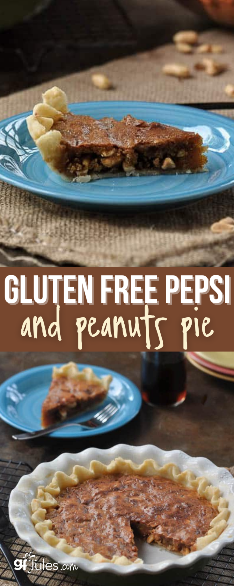 Gluten Free Pepsi and Peanuts Pie - Sweet & Salty Southern pie!