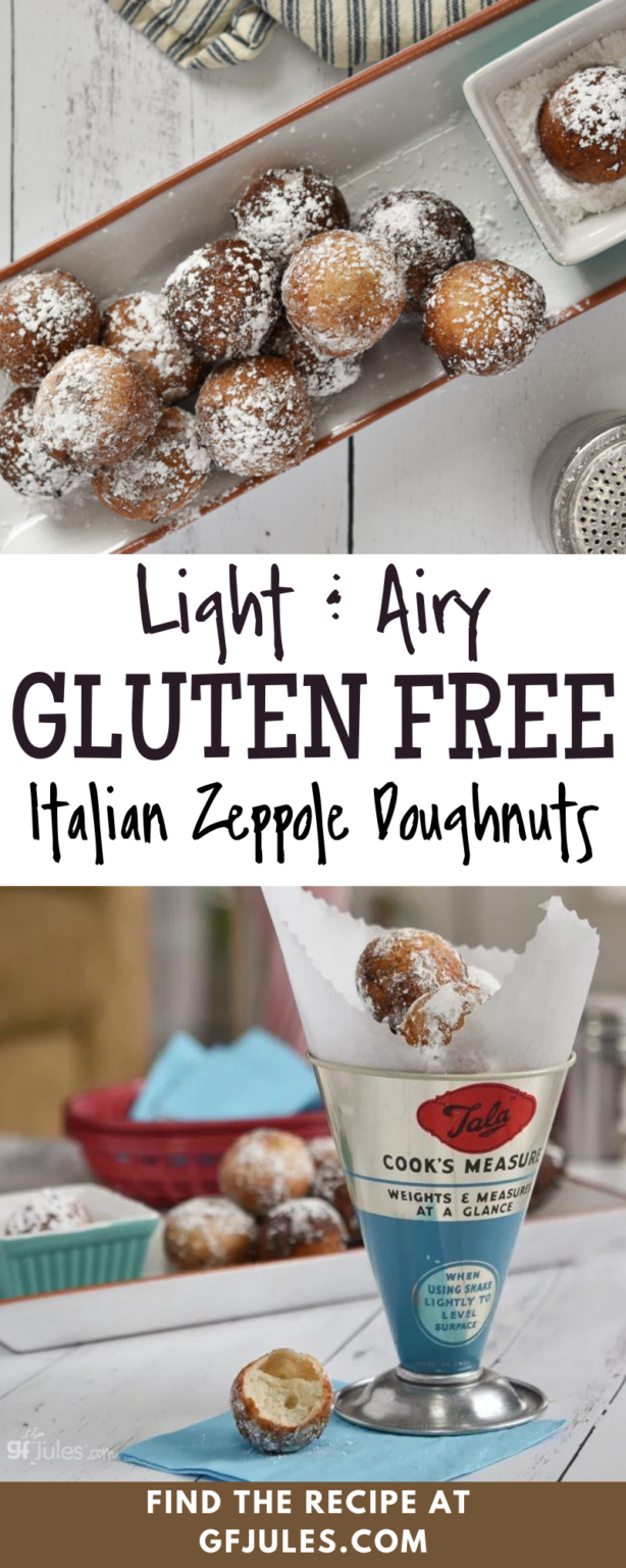Gluten Free Zeppole Doughnuts - favorite gluten free recipes from gfJules