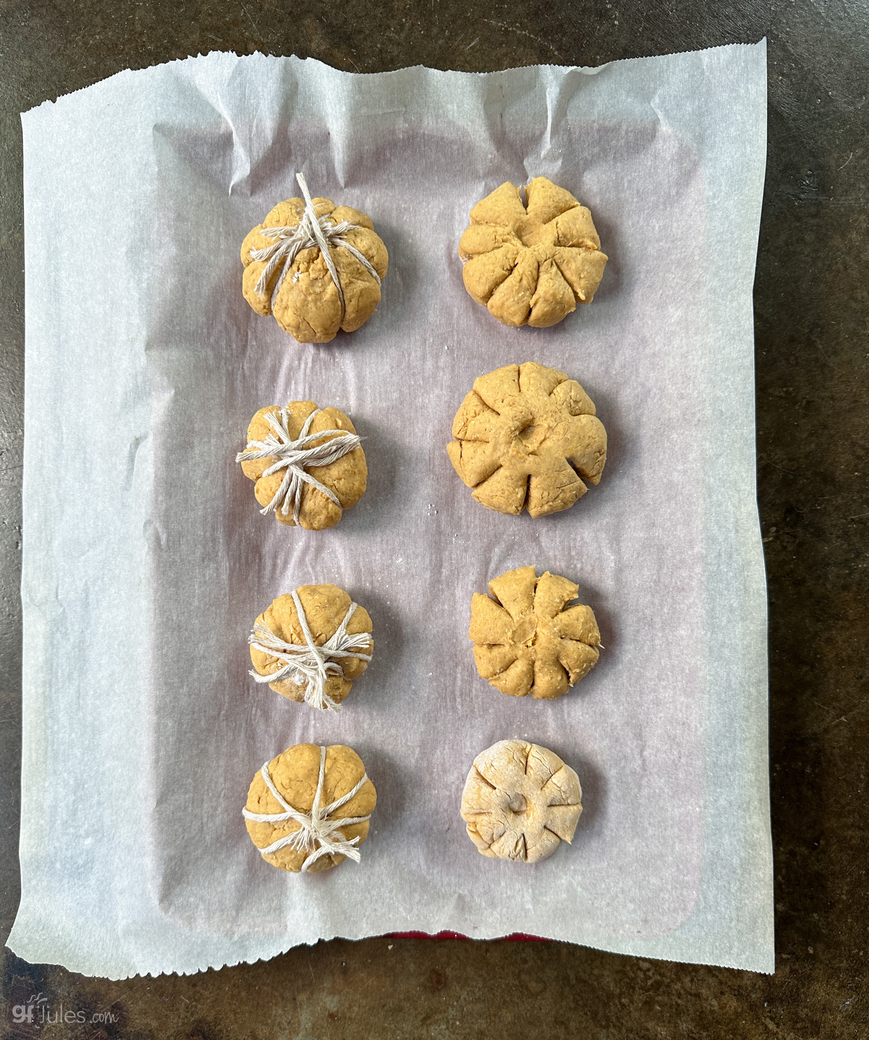 Gluten Free Pumpkin Shaped Dinner Rolls - Gluten free recipes - gfJules ...