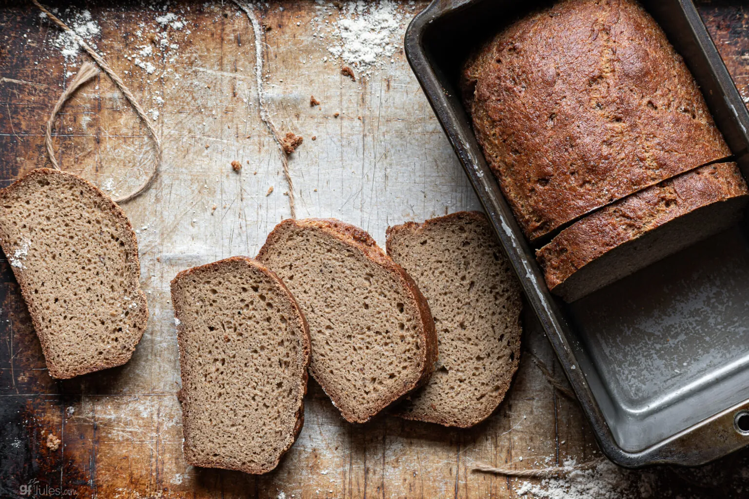 Grain Free Sandwich Bread Recipe - made with gfJules Nada Flour