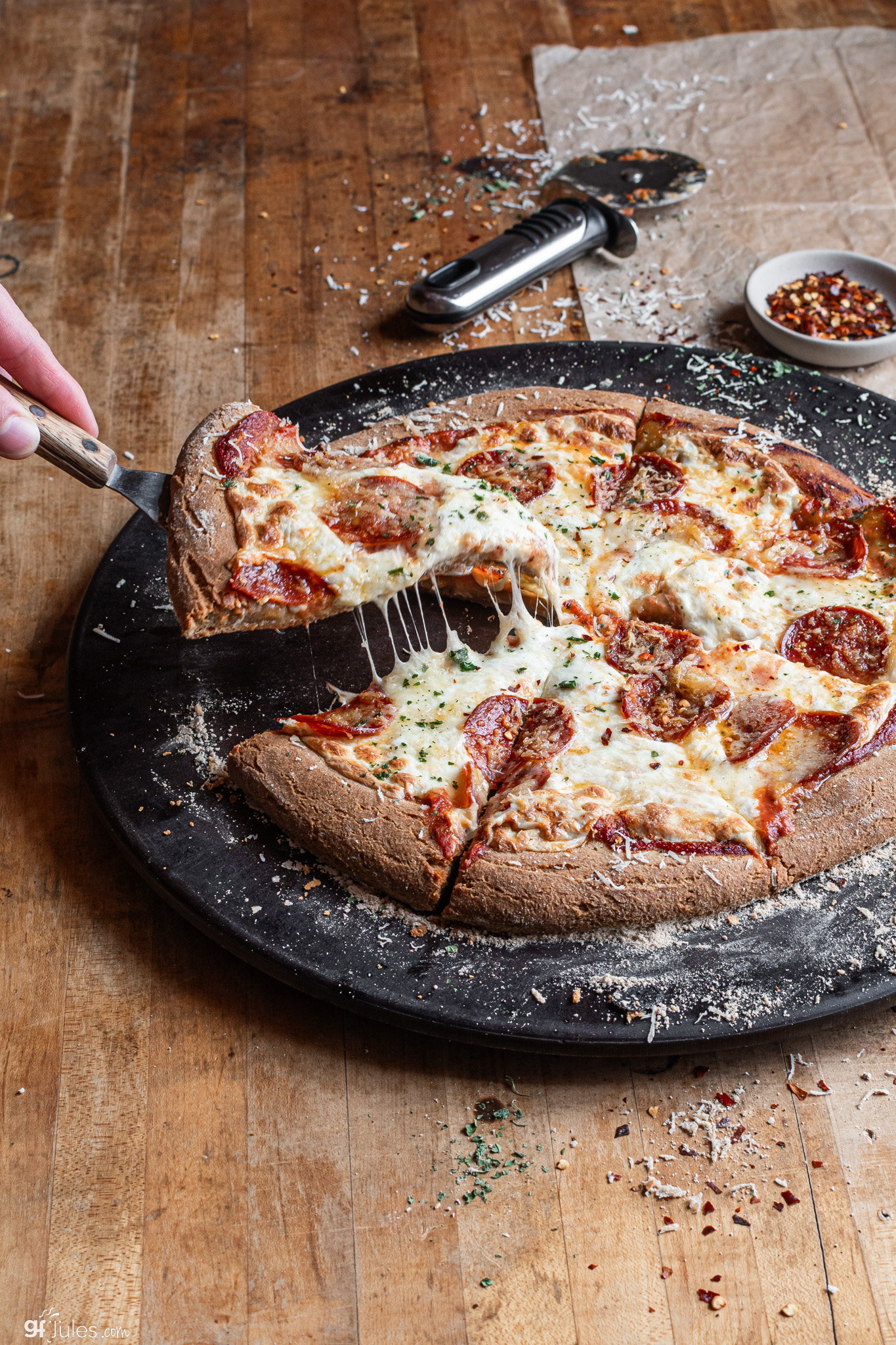Grain Free Pizza Recipe - Easy crowd-pleasing recipe with Nada Flour