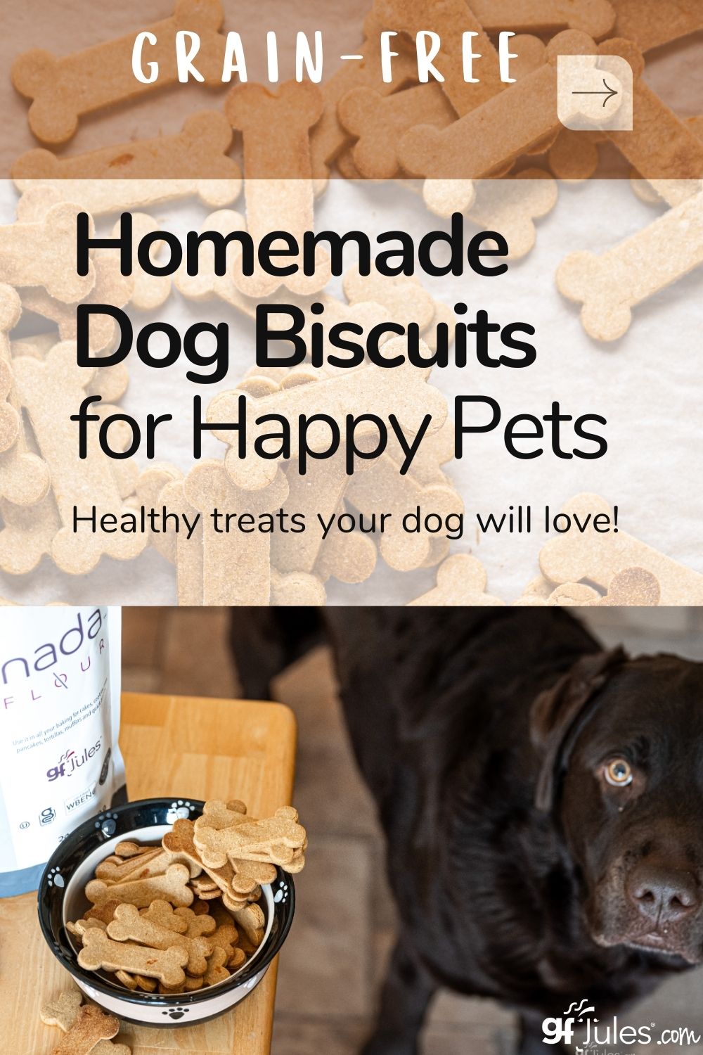 4 Ingredient Grain-Free Dog Treats Recipe - Allergen-Free | gfJules