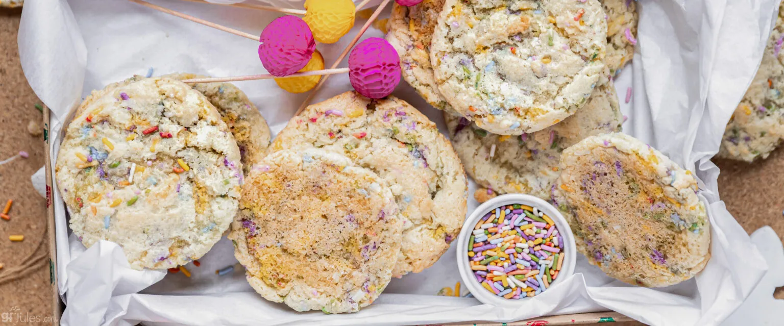 Gluten Free Cake Mix Cookies - Easy 3 ingredient recipe | gfJules