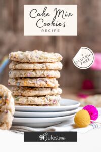 Gluten Free Cake Mix Cookies - Easy 3 ingredient recipe | gfJules
